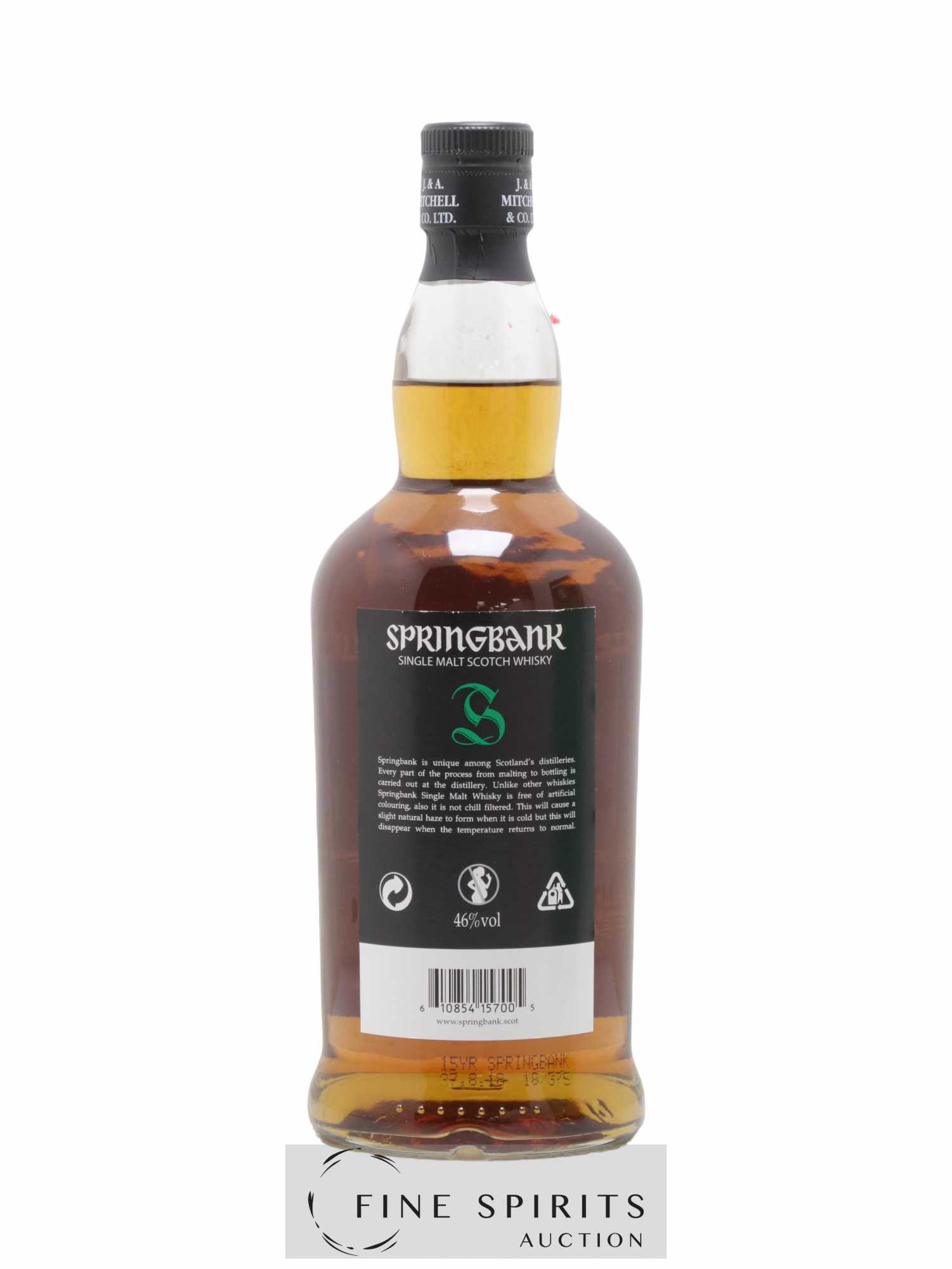 Buy Springbank 15 years Of. Green Label (lot: 1016)