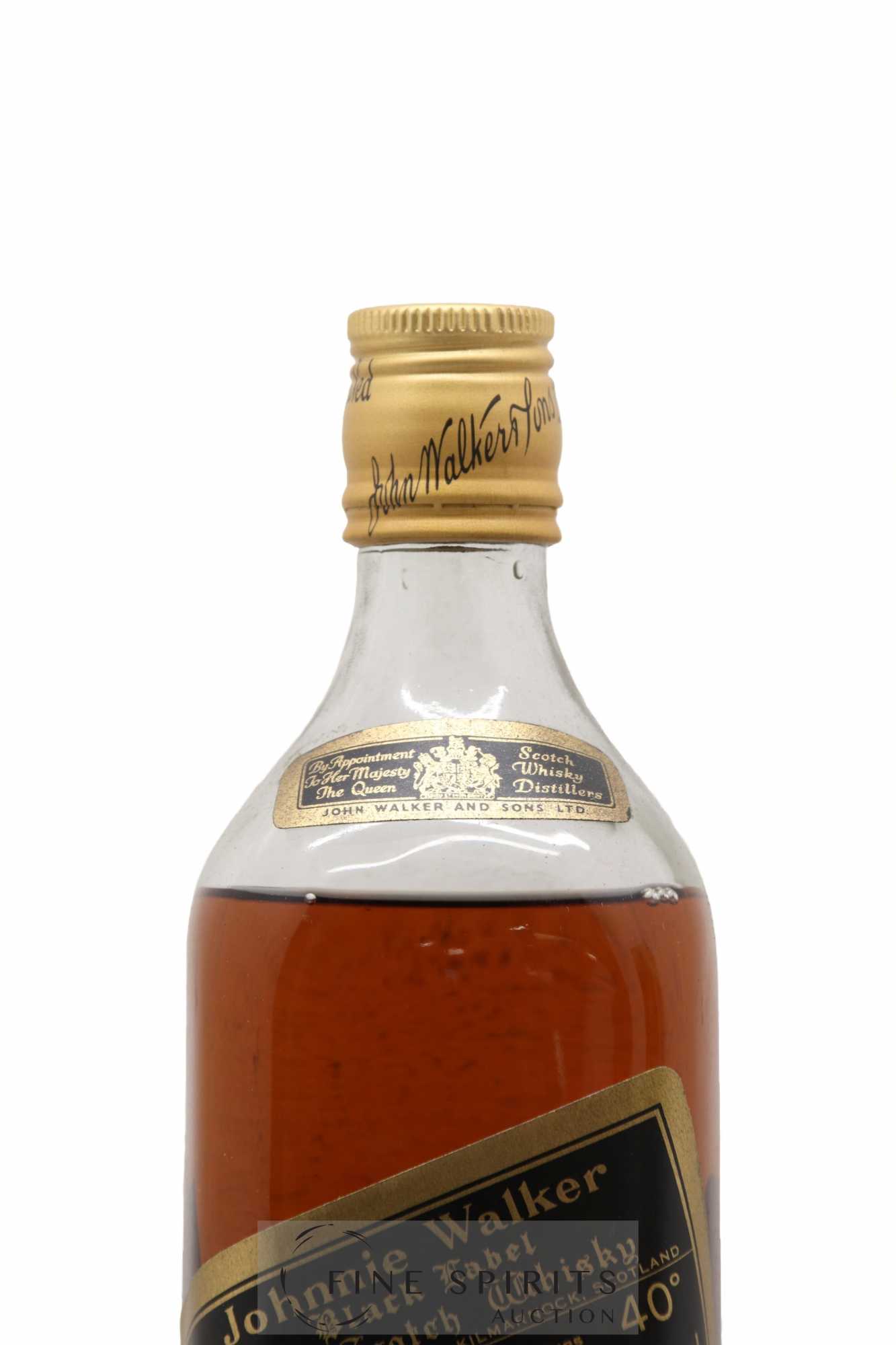 Acheter Johnnie Walker 12 years Of. Black Label (75cl.) (lot: 503)