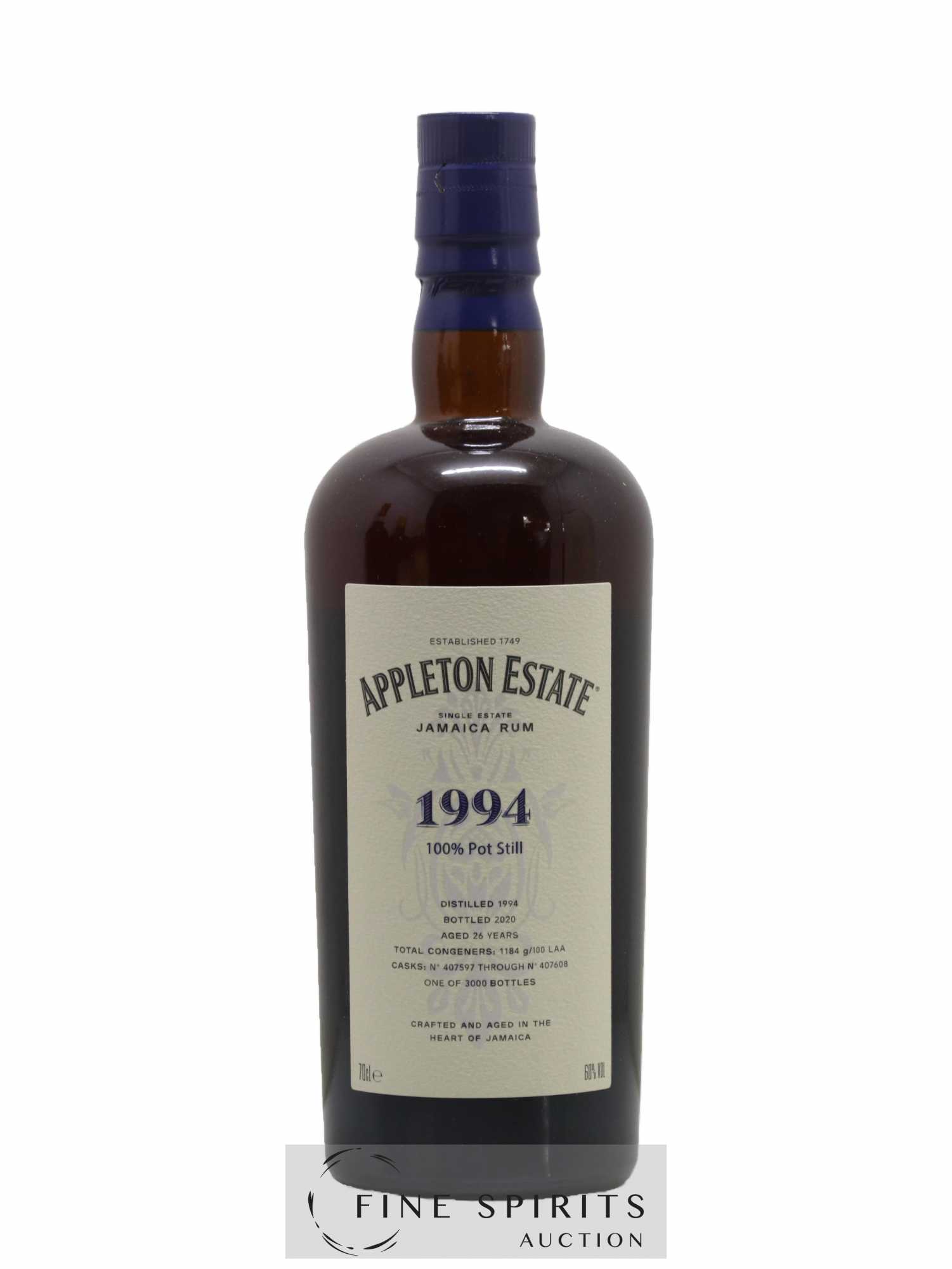 Acheter Appleton Estate 26 years 1994 Of. Pot Still Cask n°407597 ...