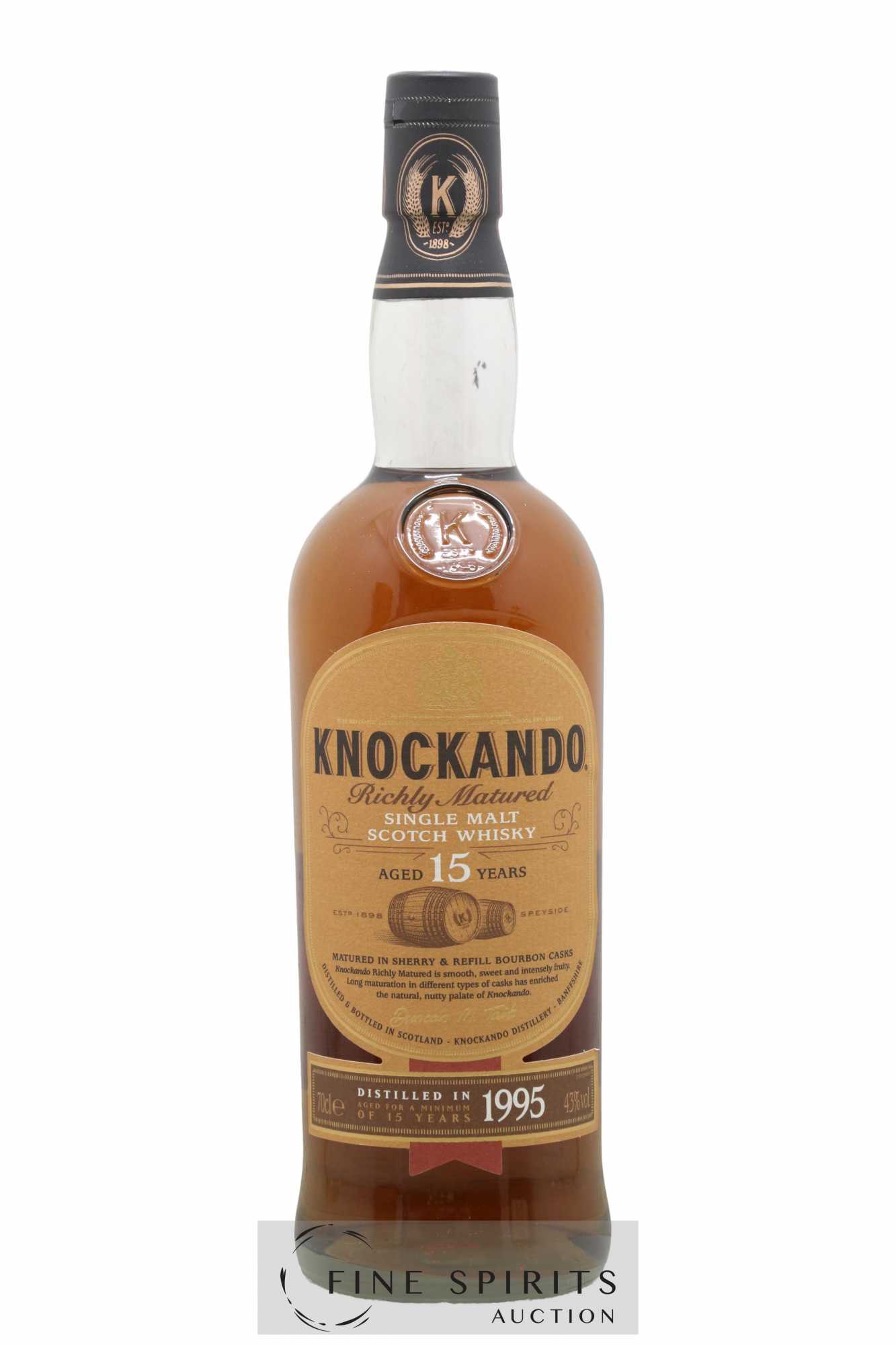 Acheter Knockando 15 years 1995 Of. Richly Matured (lot: 1913)