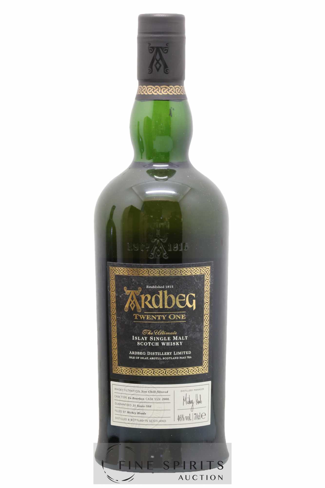 Buy Ardbeg 21 years Of. Ex-Bourbon Cask Size 200L The Utimate (lot: 816)