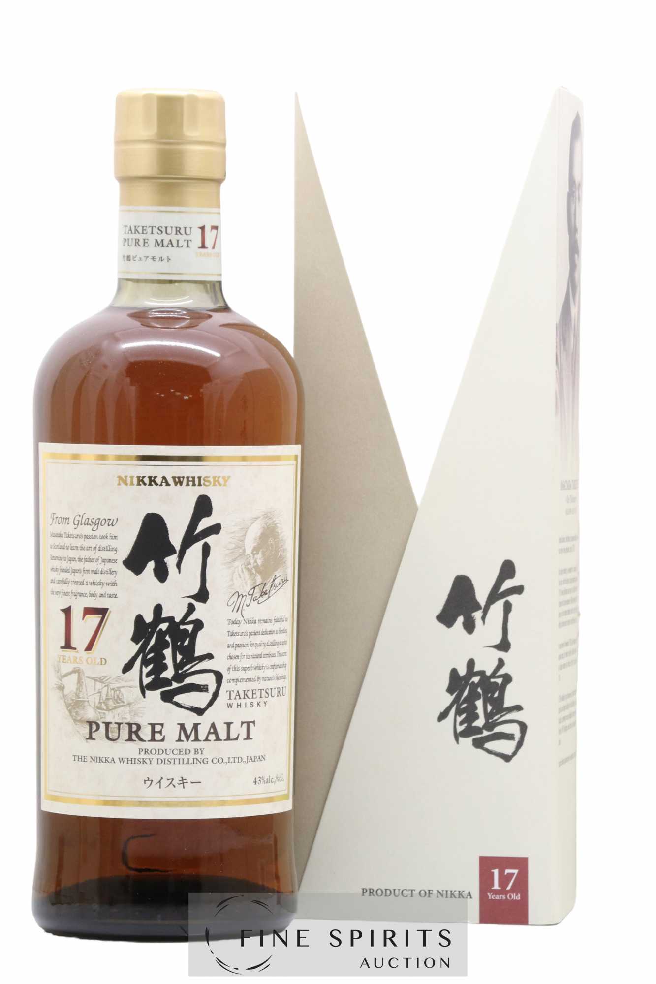 Acheter Taketsuru 17 years Of. Pure Malt Nikka Whisky (lot: 2203)