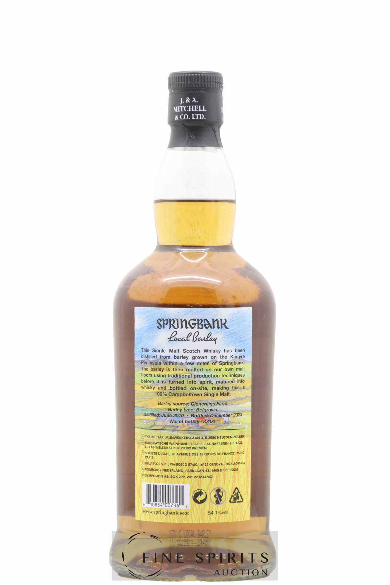 Acheter Springbank 13 years 2010 Of. Local Barley One of 8400 - bottled ...