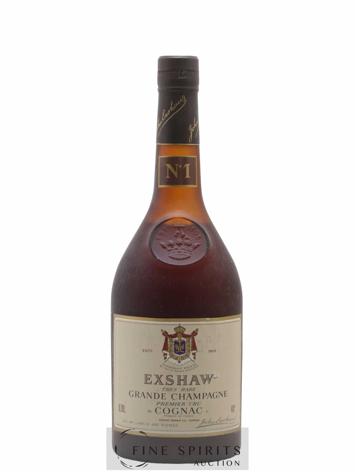 Acheter Exshaw Of. 1er Cru (70cl.) (lot: 9)
